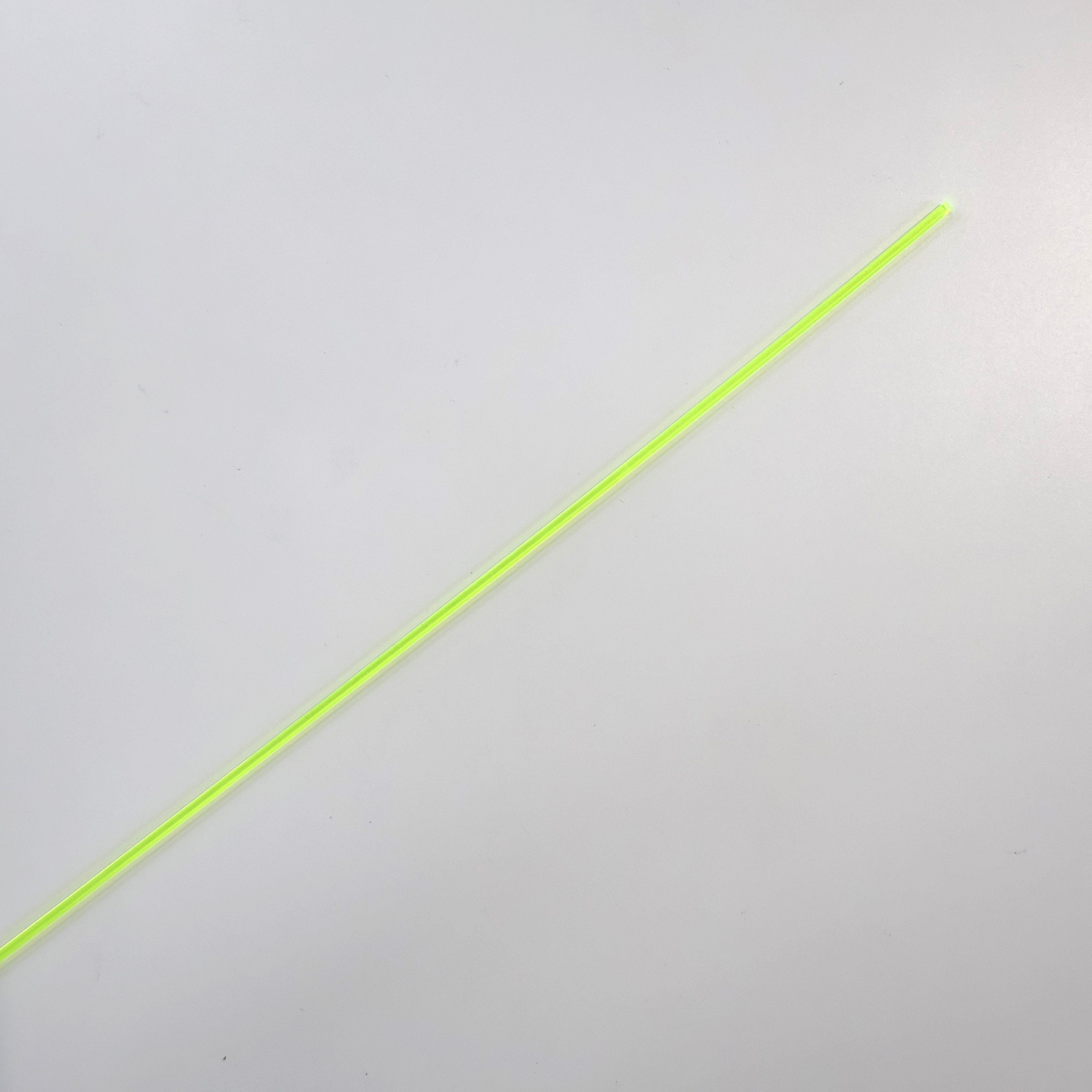 Acrylic Stick, Square, Yellow, 3mm